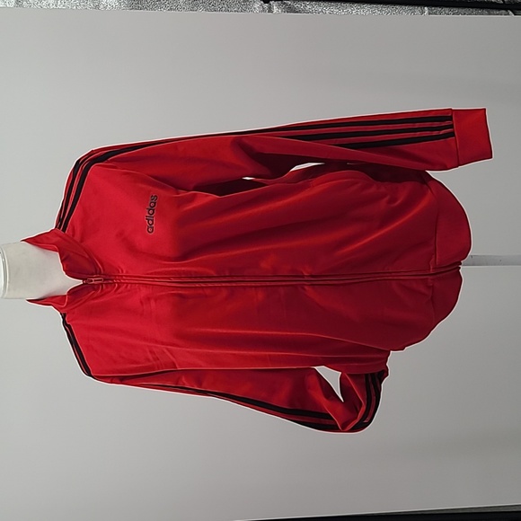 adidas | Jackets & Coats | Retro Adidas Track Jacket Red Large | Poshmark